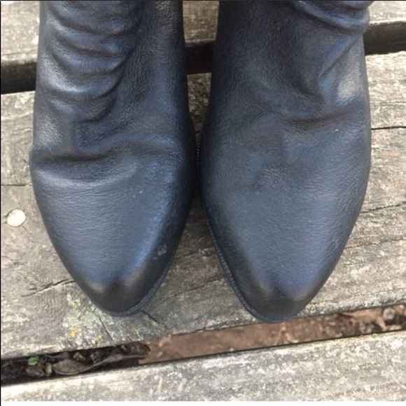 Vintage | Shoes | Vintage Basic Editions Leather Tall Slouch Boots ...
